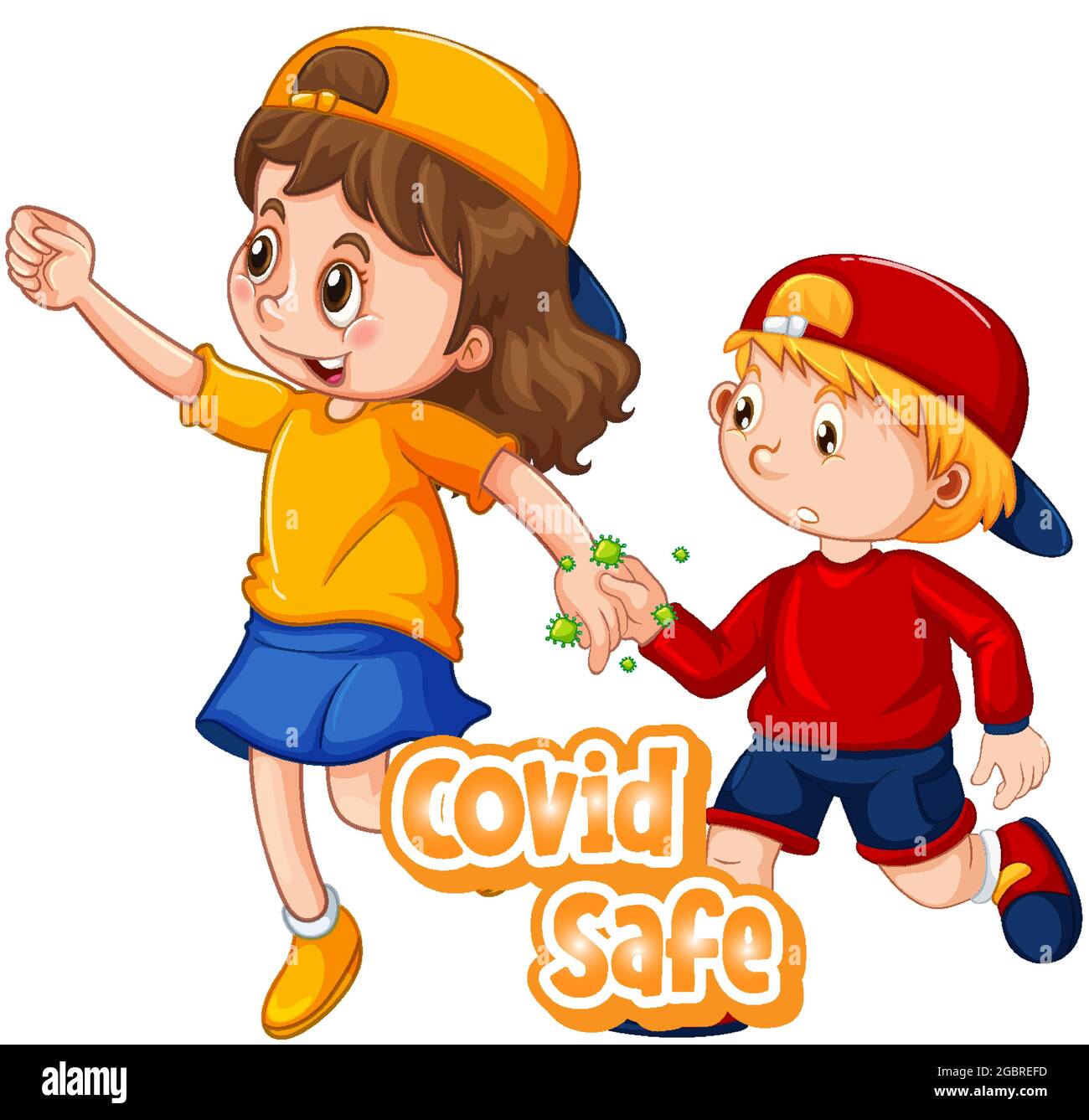 Kids Being Safe Clipart