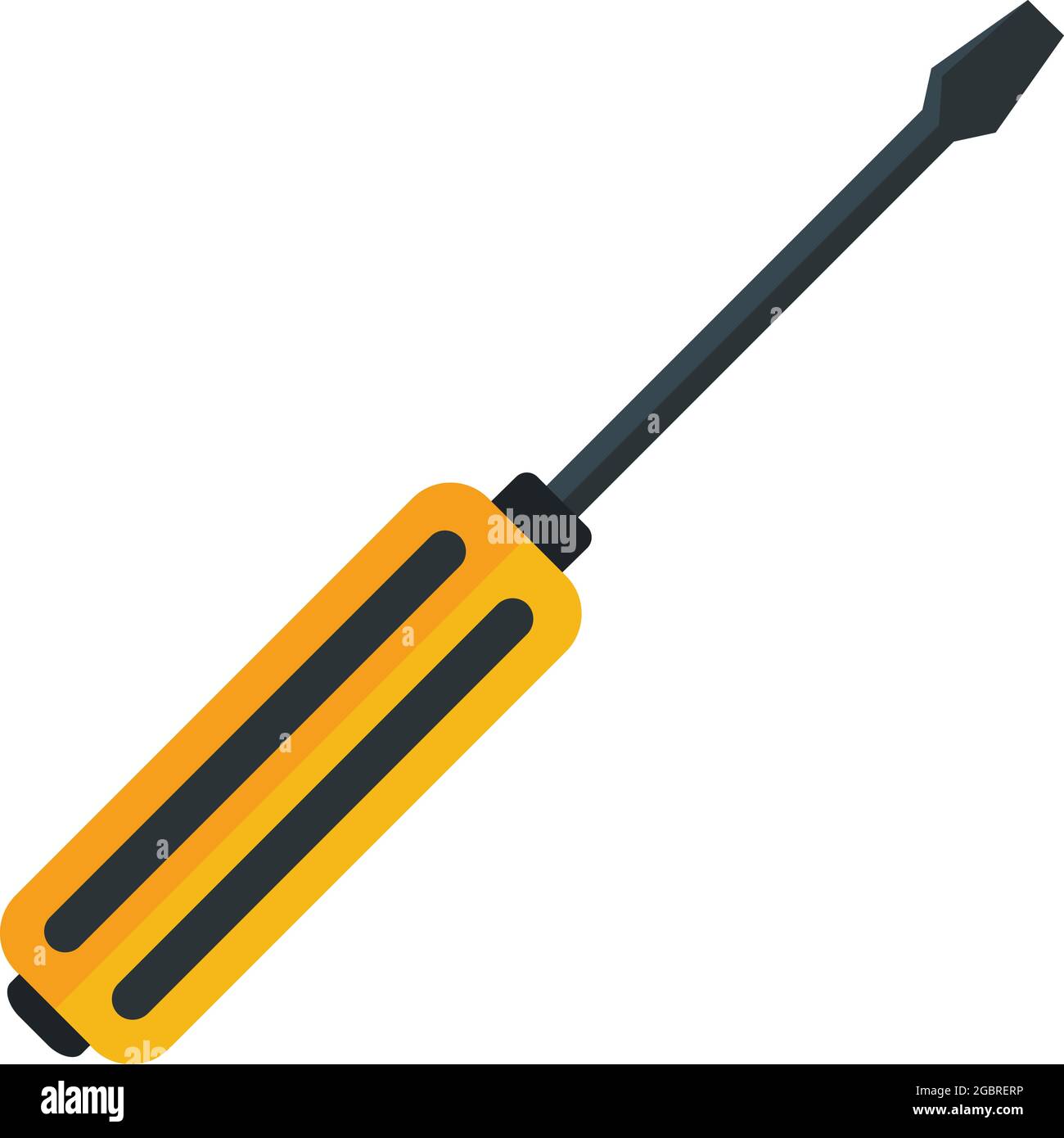 Electric screwdriver icon. Flat illustration of electric screwdriver ...