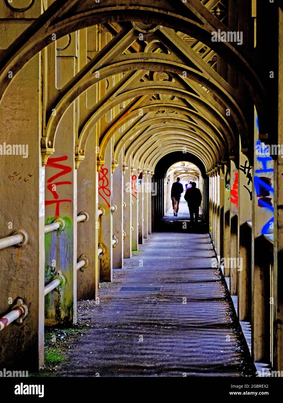High level bridge arches Newcastle upon Tyne made famous in the Get ...