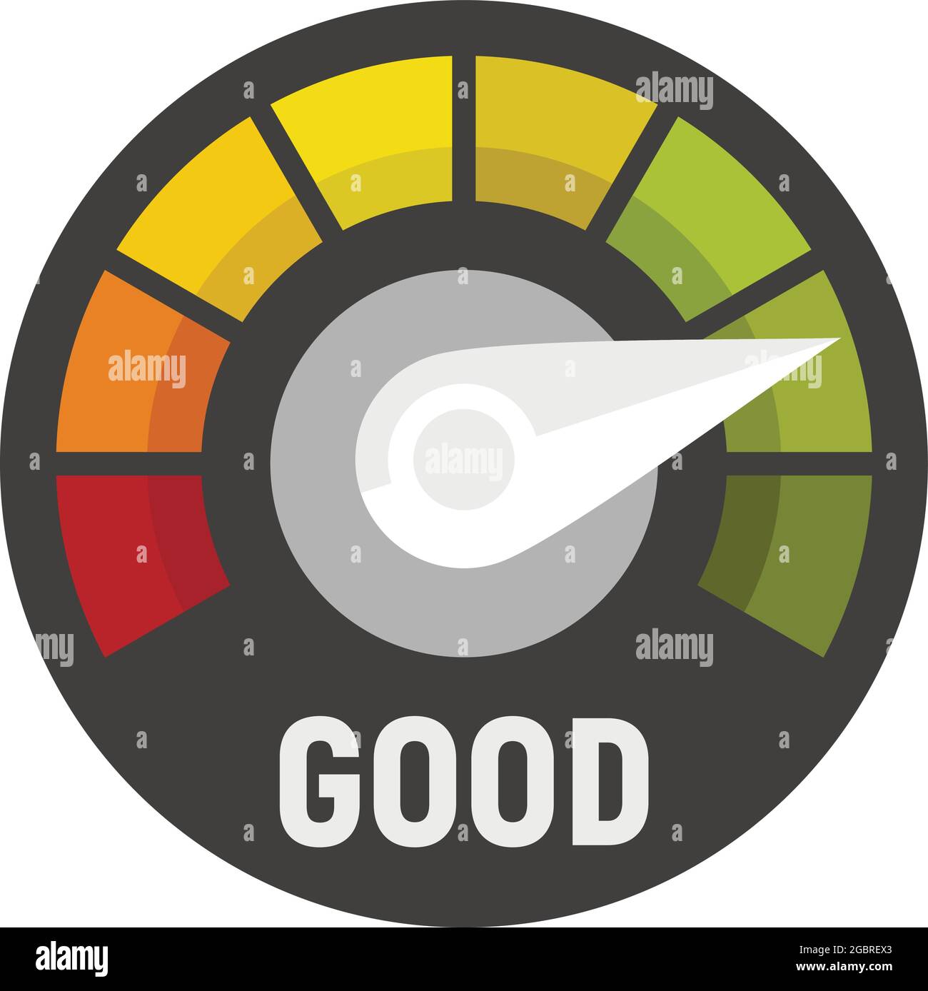 Credit score icon. Flat illustration of credit score vector icon ...