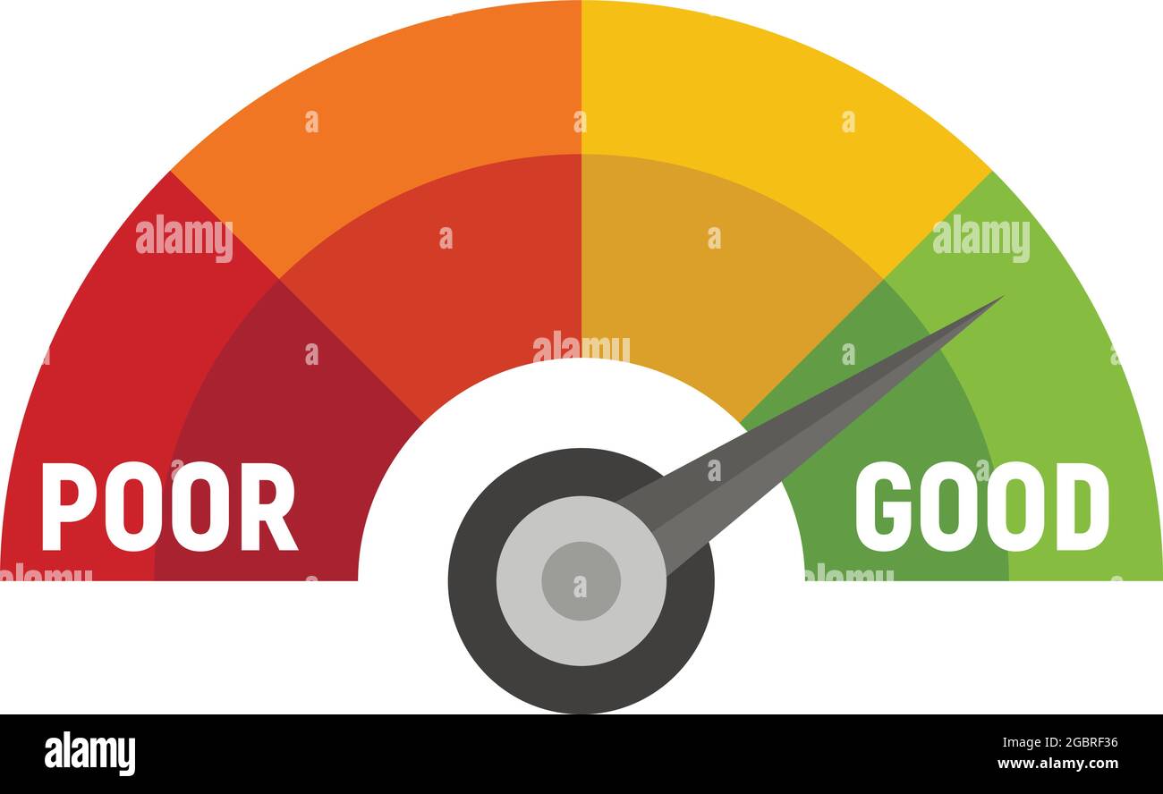 Good scale score icon. Flat illustration of good scale score vector ...
