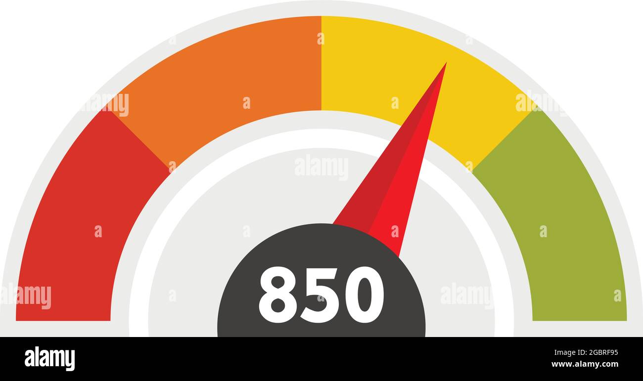 Good meter scale icon. Flat illustration of good meter scale vector ...