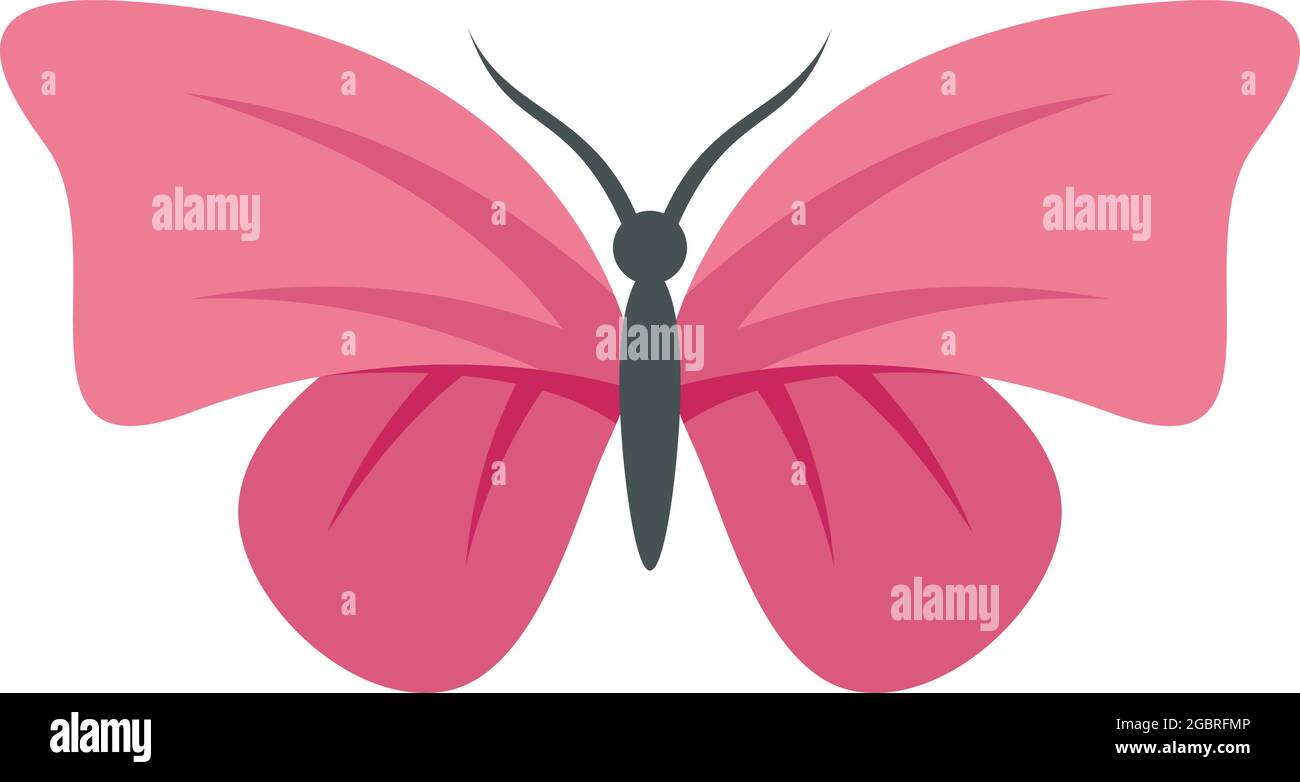 Flying butterfly icon. Flat illustration of flying butterfly vector ...