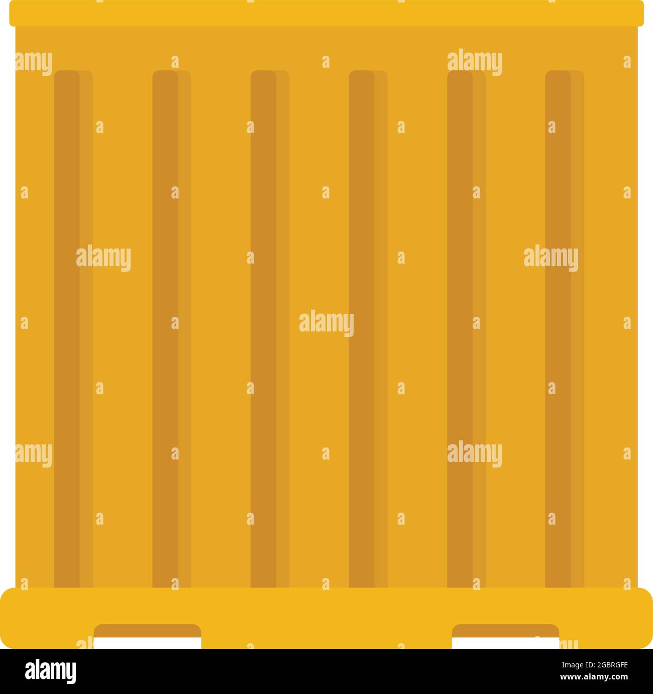 Storage cargo container icon. Flat illustration of storage cargo ...