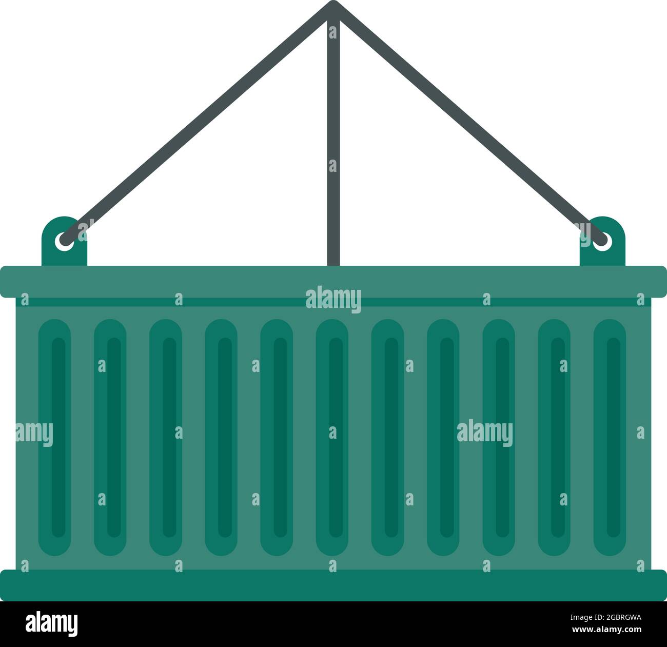 Container box icon. Flat illustration of container box vector icon ...