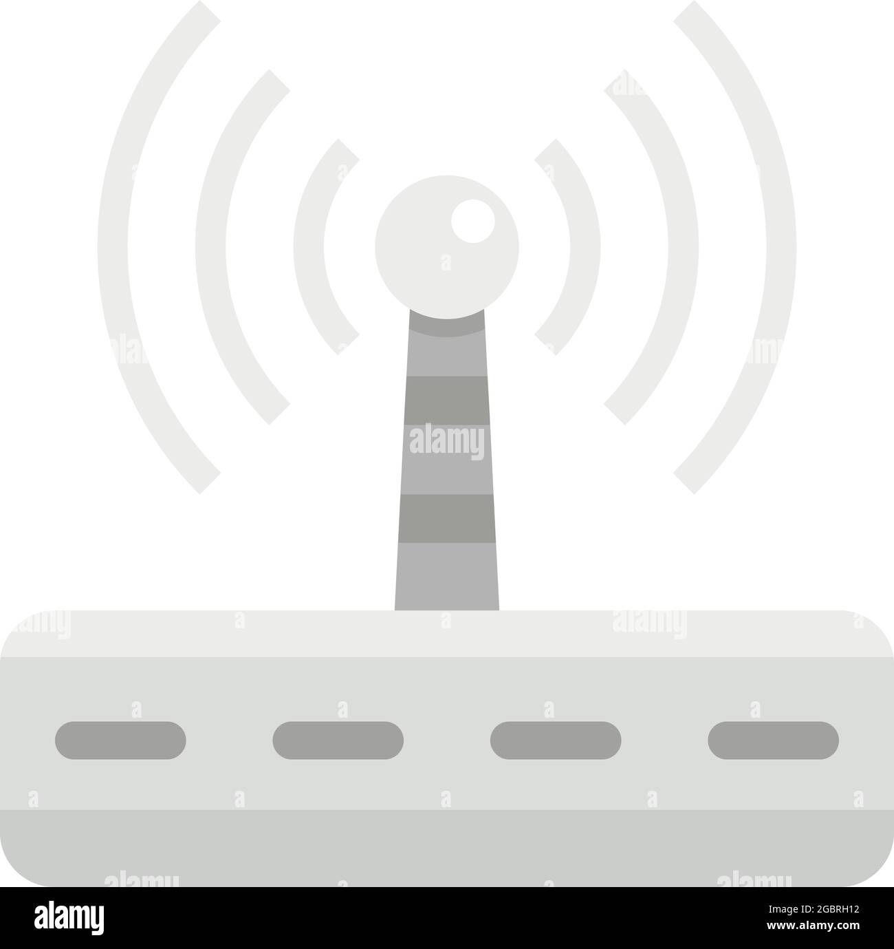 Wifi router radiation icon. Flat illustration of wifi router radiation ... Wifi router radiation icon. Flat illustration of wifi router radiation ...