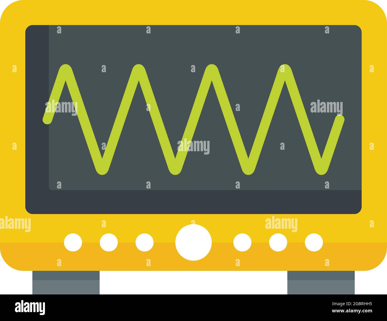 Radiation wave device icon. Flat illustration of radiation wave device ...