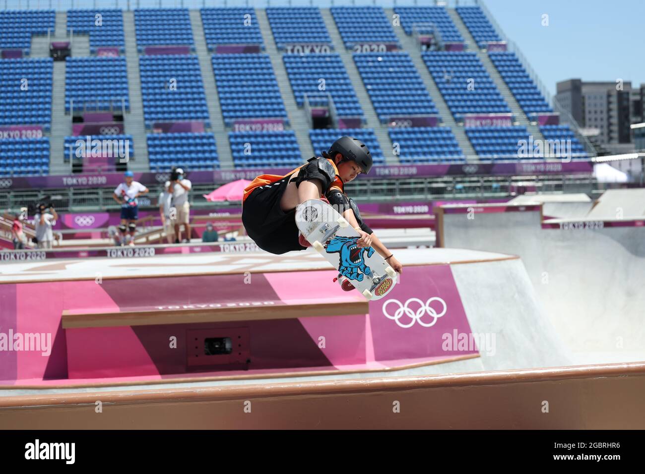Tokyo, Japan. 4th Aug, 2021. OKAMOTO Misugu (JPN) Skateboarding : Women ...