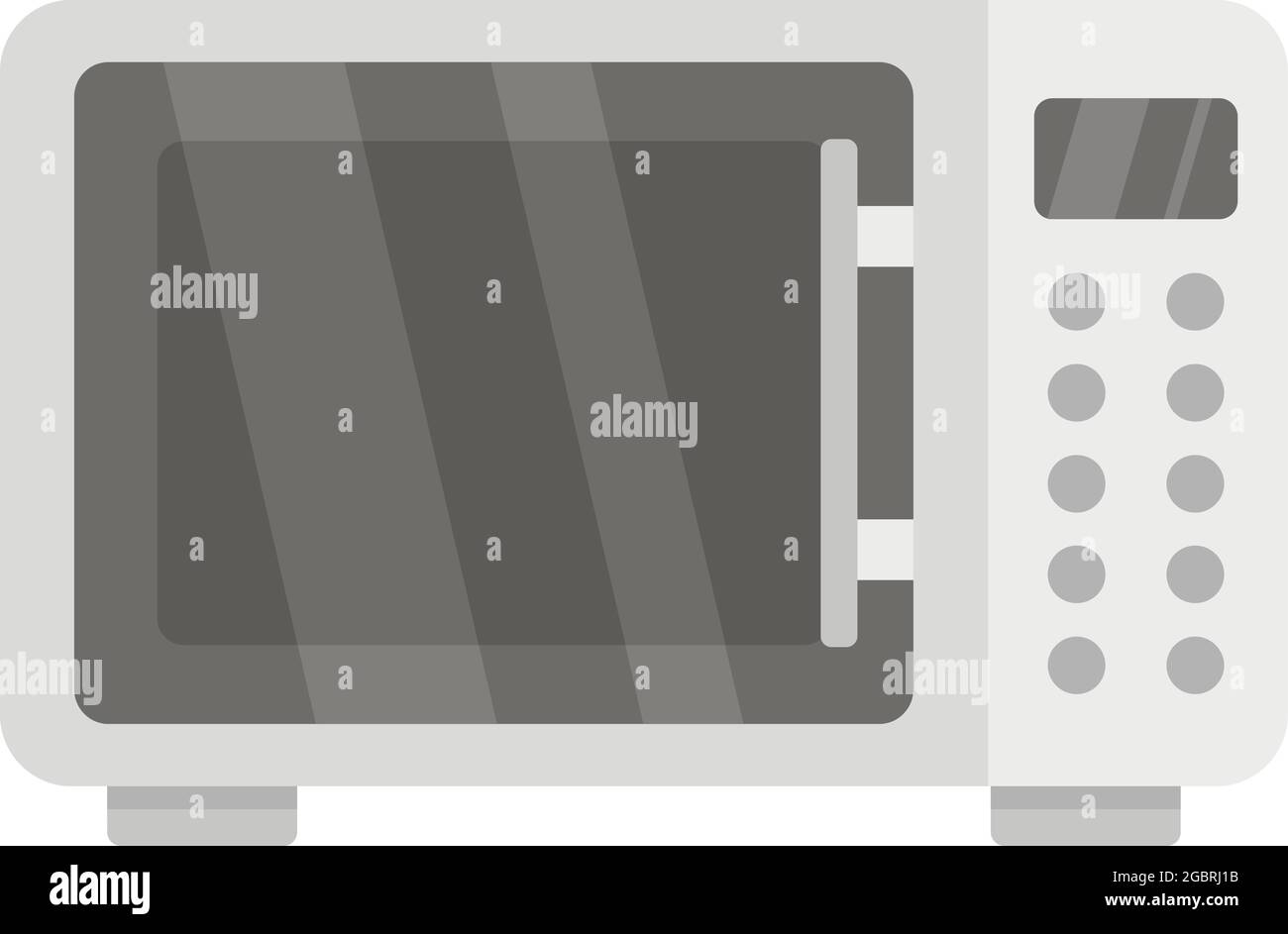 Microwave radiation icon. Flat illustration of microwave radiation ...