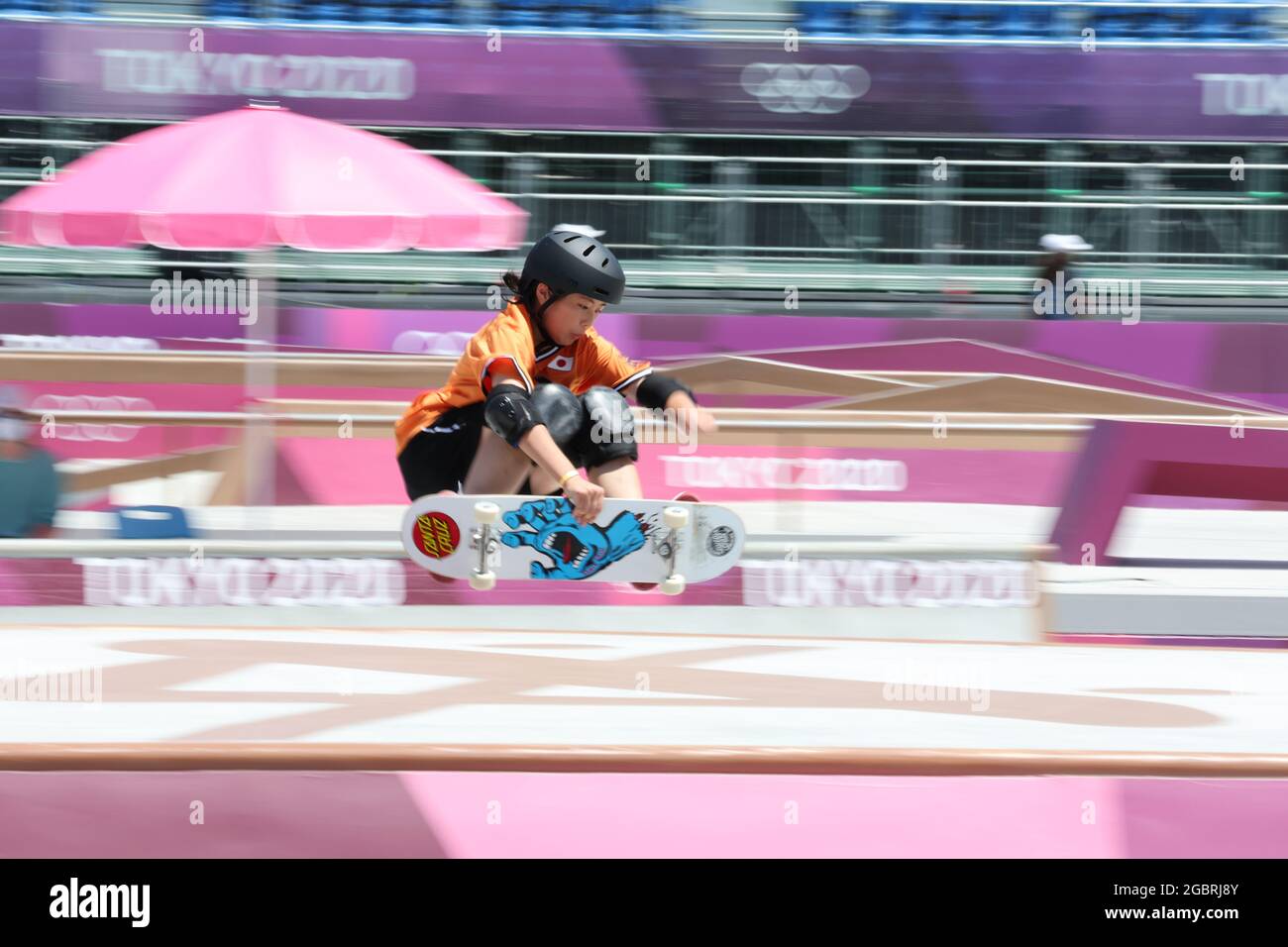 Tokyo, Japan. 4th Aug, 2021. OKAMOTO Misugu (JPN) Skateboarding : Women ...