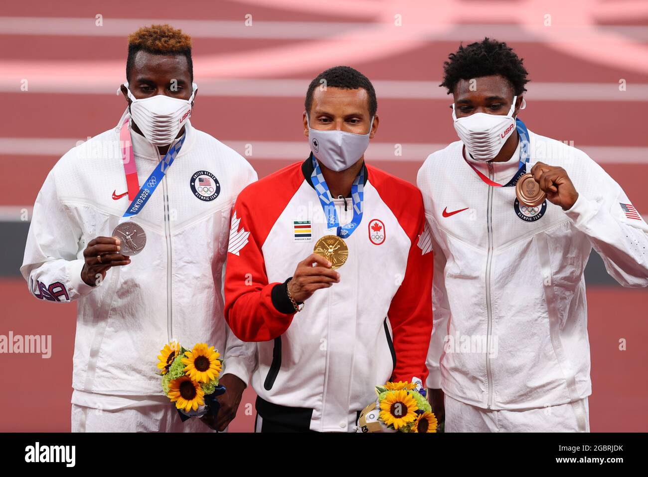 Tokyo, Japan. 5th Aug, 2021. (L-R) BEDNAREK Kenneth silver medal (USA), de GRASSE Andre gold ...