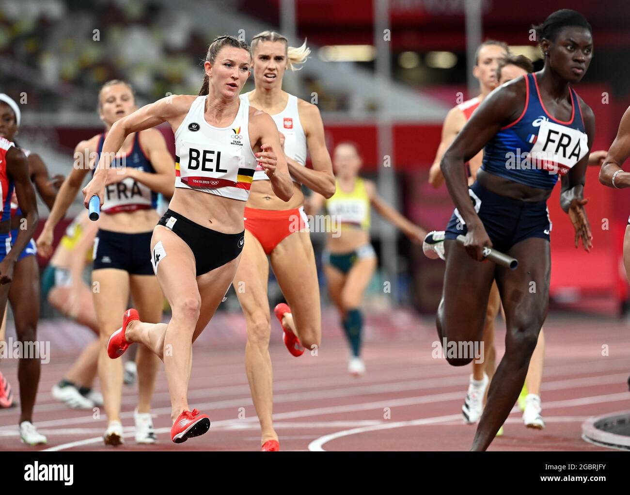 Belgian Athlete Paulien Couckuyt pictured in action during the heats of ...