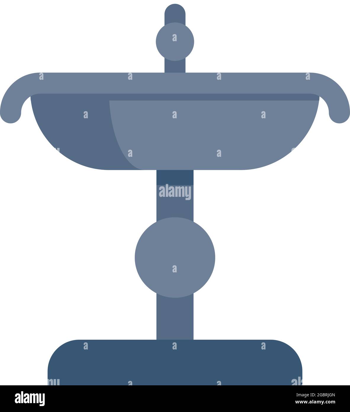 City drinking fountain icon. Flat illustration of city drinking ...