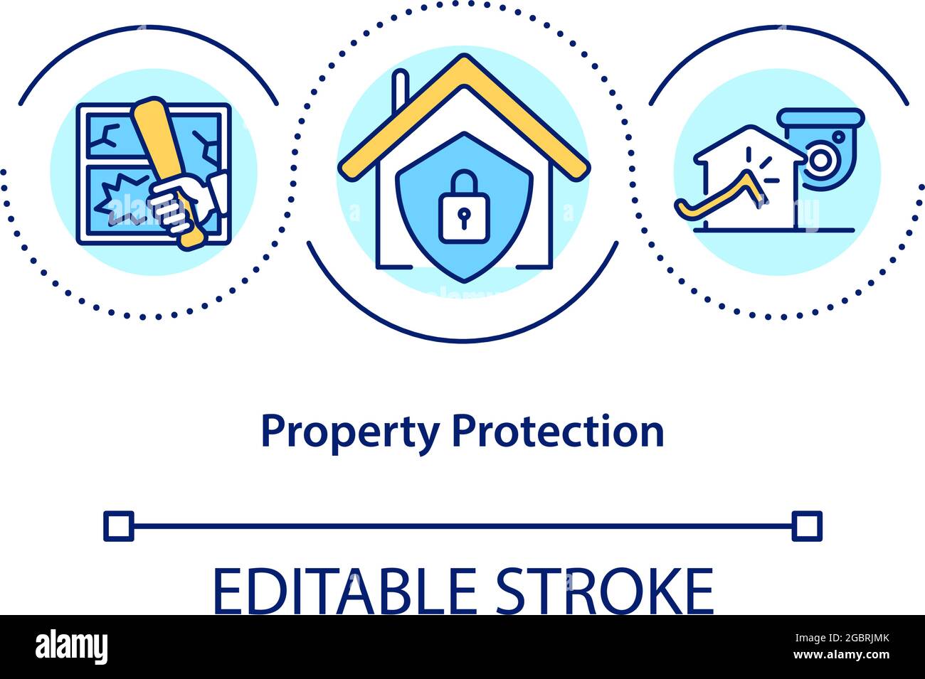 Property protection concept icon Stock Vector Image & Art - Alamy