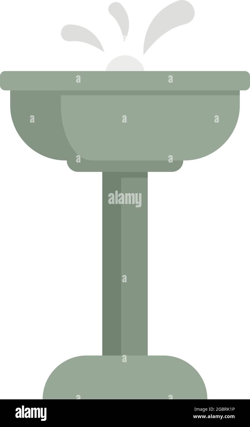 Water drinking fountain icon. Flat illustration of water drinking ...