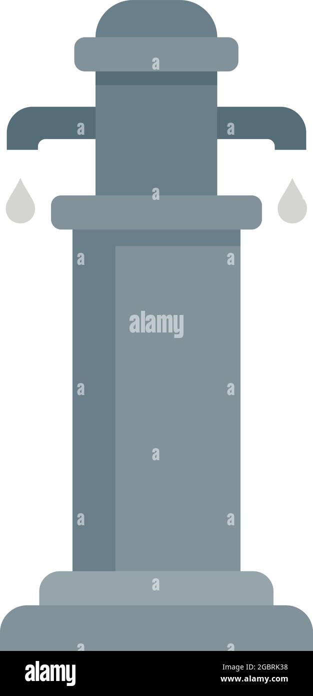 Water pillar icon. Flat illustration of water pillar vector icon ...