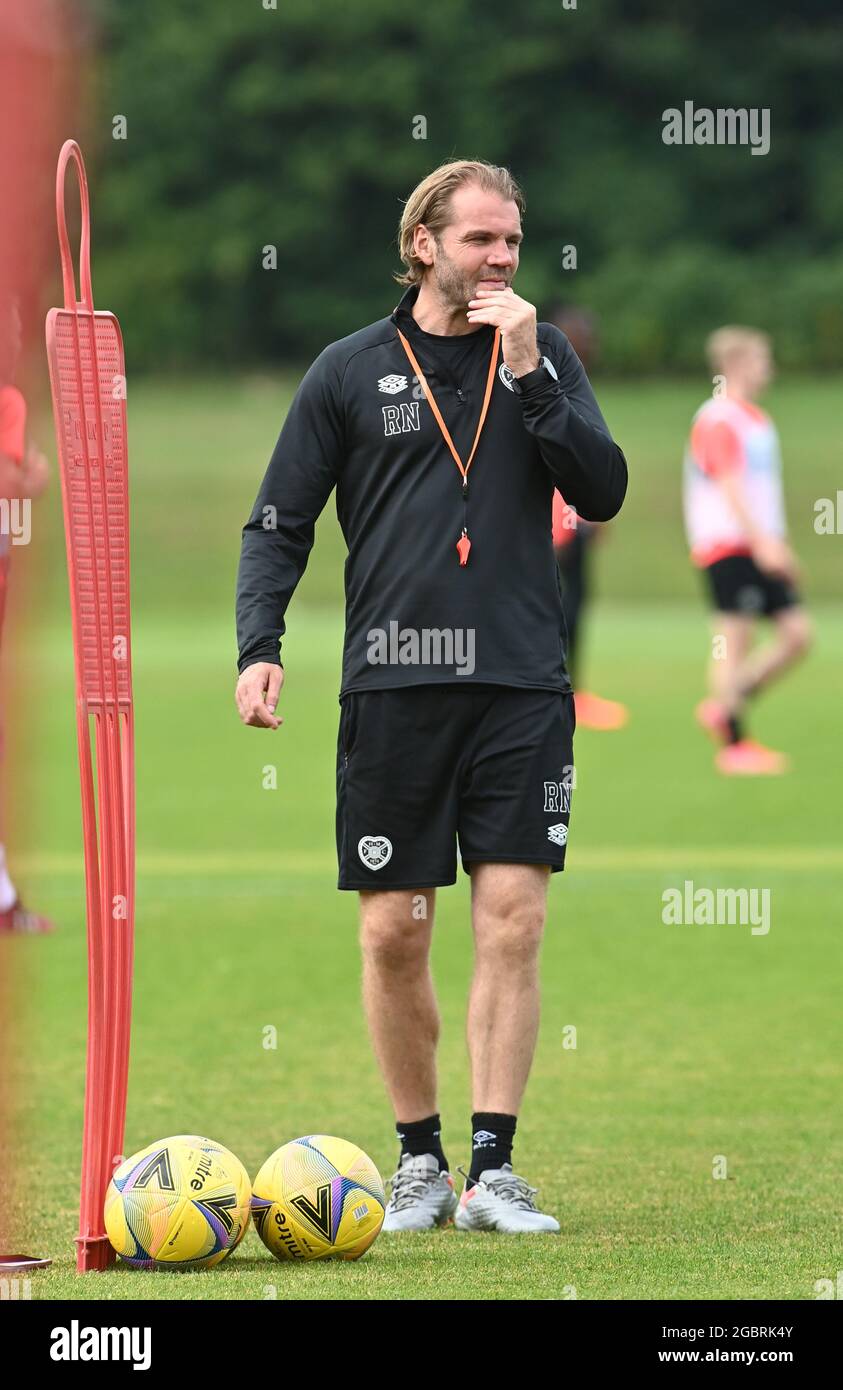 Oriam Sports Centre Edinburgh.Scotland UK.5thAug-21 Hearts Manager ...