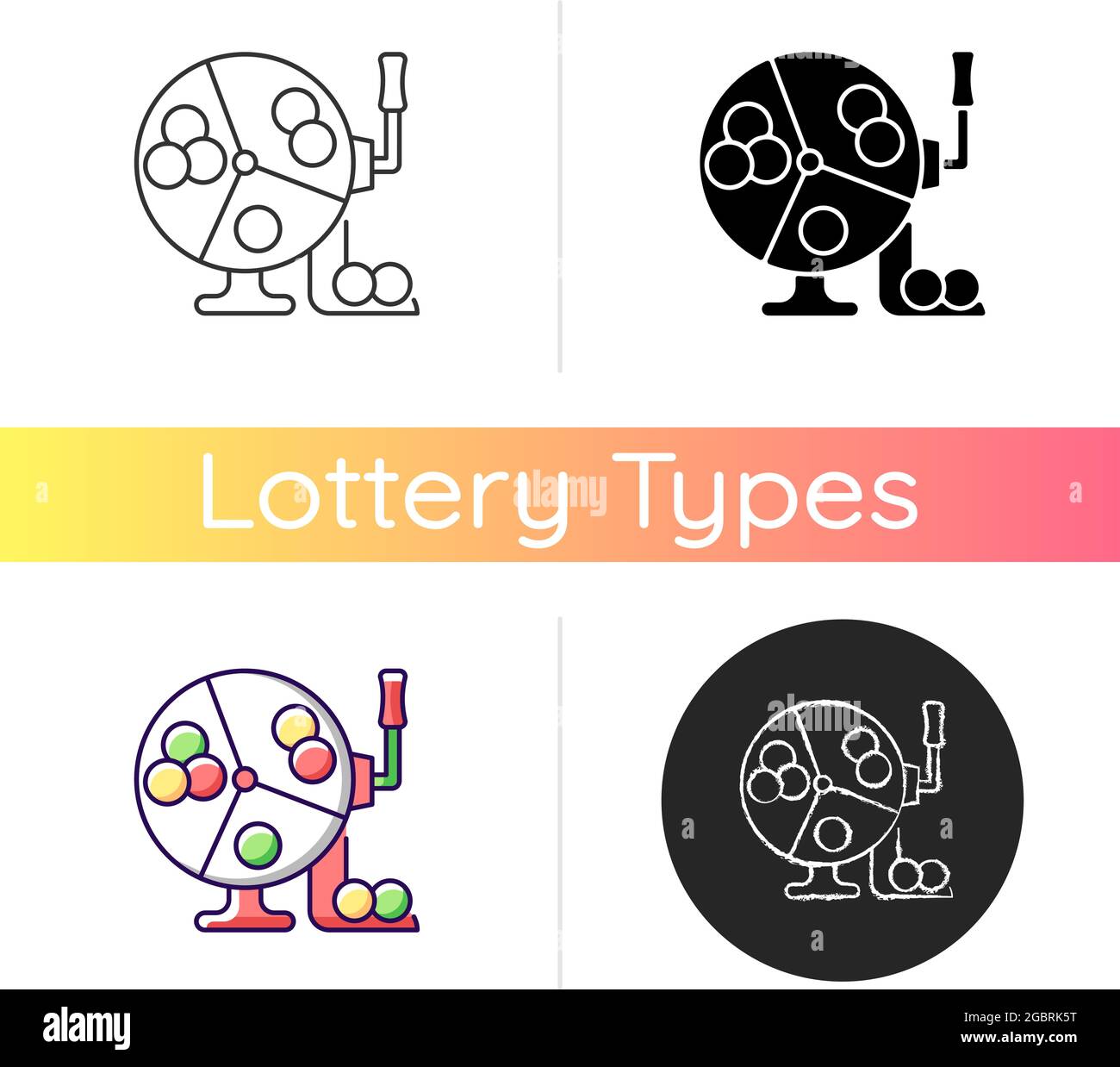 Ball draw machine icon Stock Vector Image & Art - Alamy