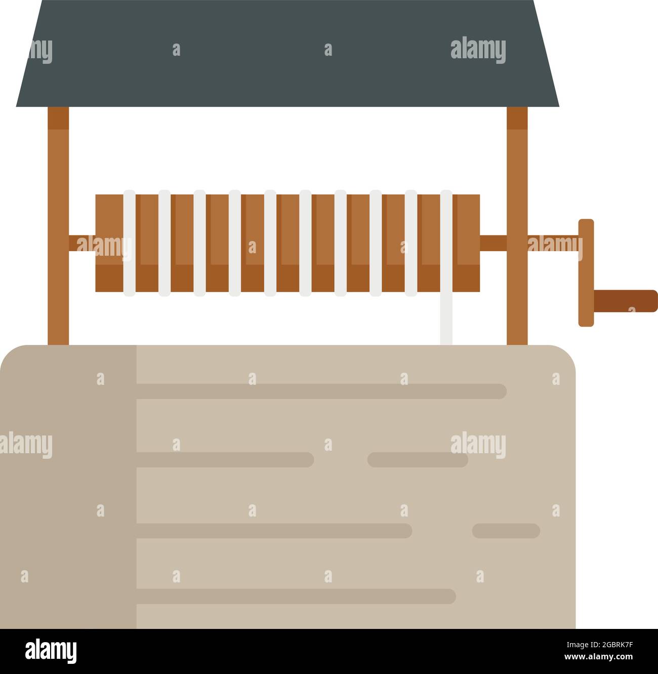 Water well icon. Flat illustration of water well vector icon isolated ...