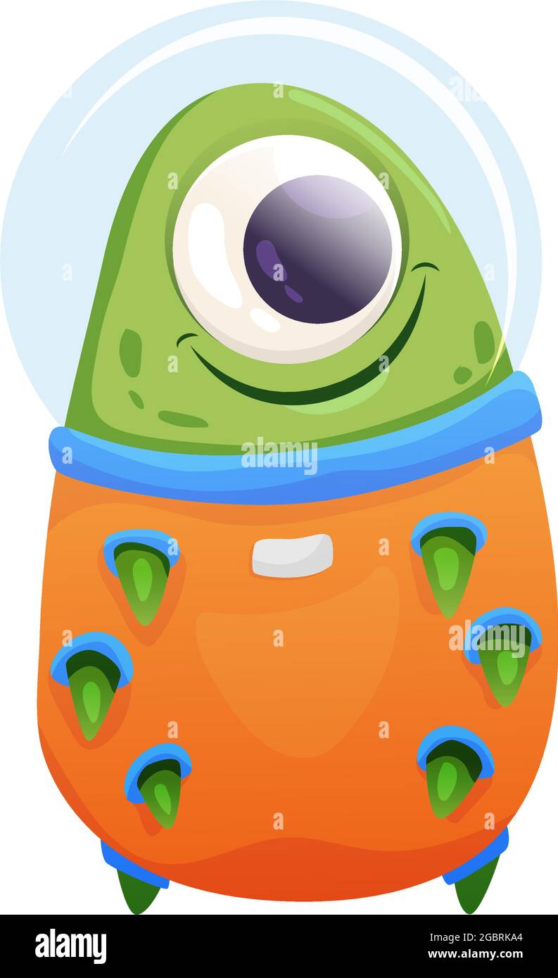 Cartoon Illustration Spaceman Astronaut Alien Cut Out Stock Images ...
