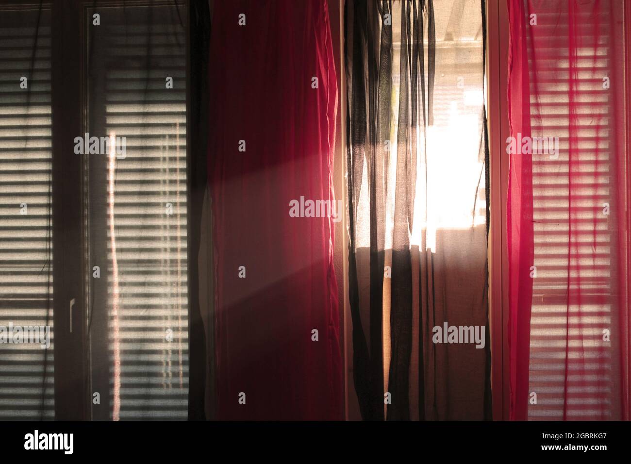 Beautiful shot of the rays of the sun penetrate inside Stock Photo - Alamy