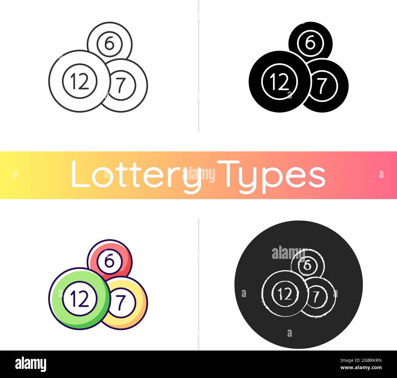 Lottery balls icon Stock Vector Image & Art - Alamy
