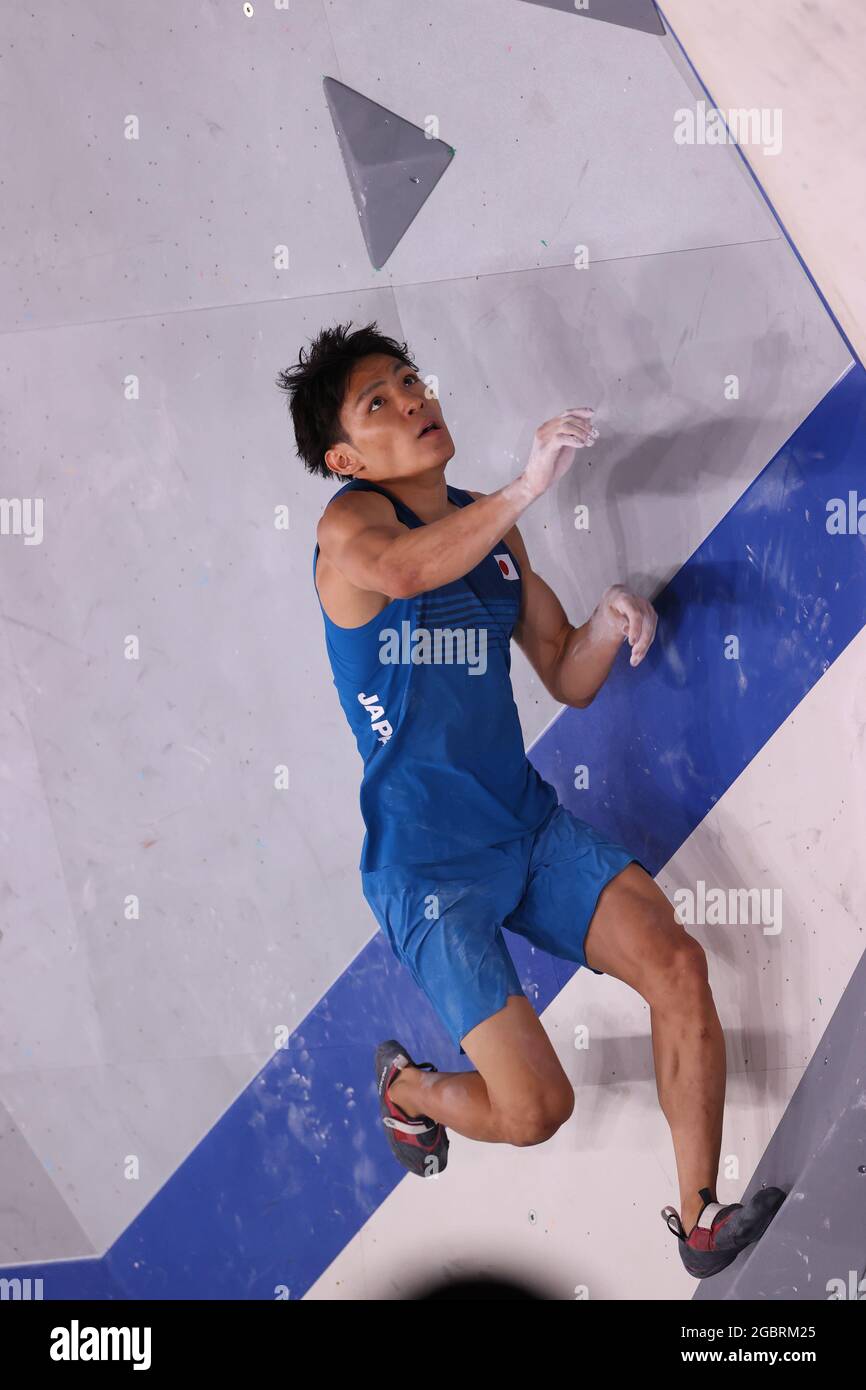 Tokyo, Japan. 5th Aug, 2021. NARASAKI Tomoa (JPN) Sport Climbing ...
