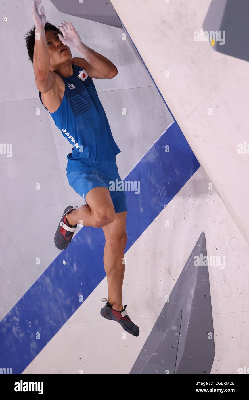 Tokyo, Japan. 5th Aug, 2021. NARASAKI Tomoa (JPN) Sport Climbing ...
