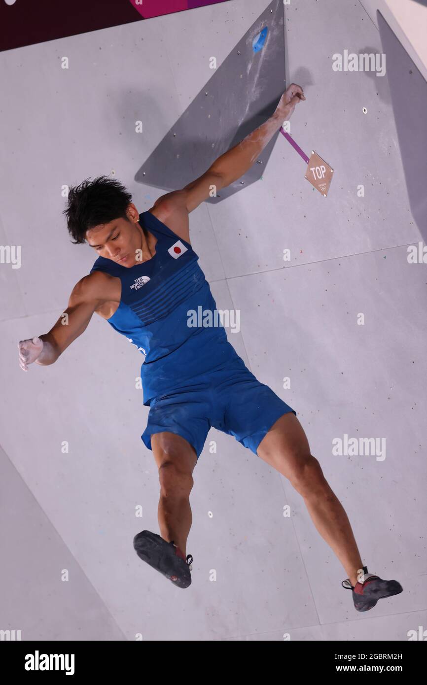 Tokyo, Japan. 5th Aug, 2021. NARASAKI Tomoa (JPN) Sport Climbing ...
