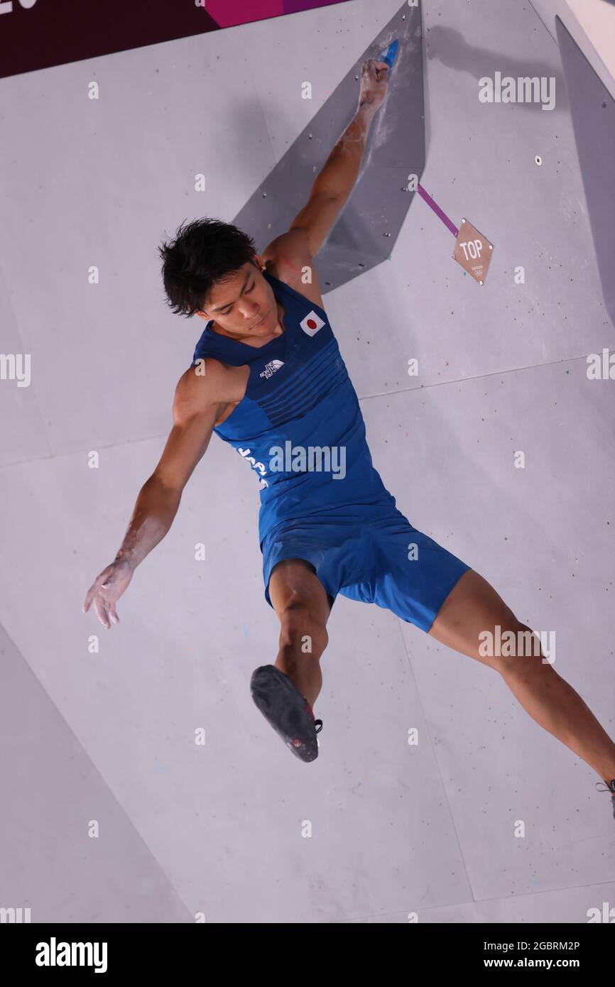 Tokyo, Japan. 5th Aug, 2021. NARASAKI Tomoa (JPN) Sport Climbing ...