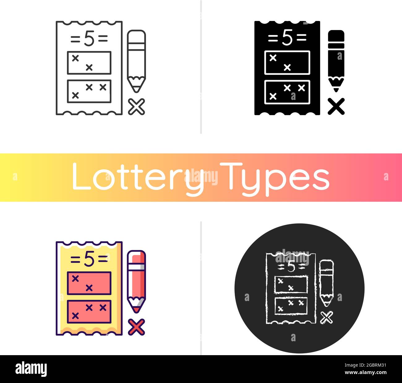 Five digit lottery game icon Stock Vector Image & Art - Alamy