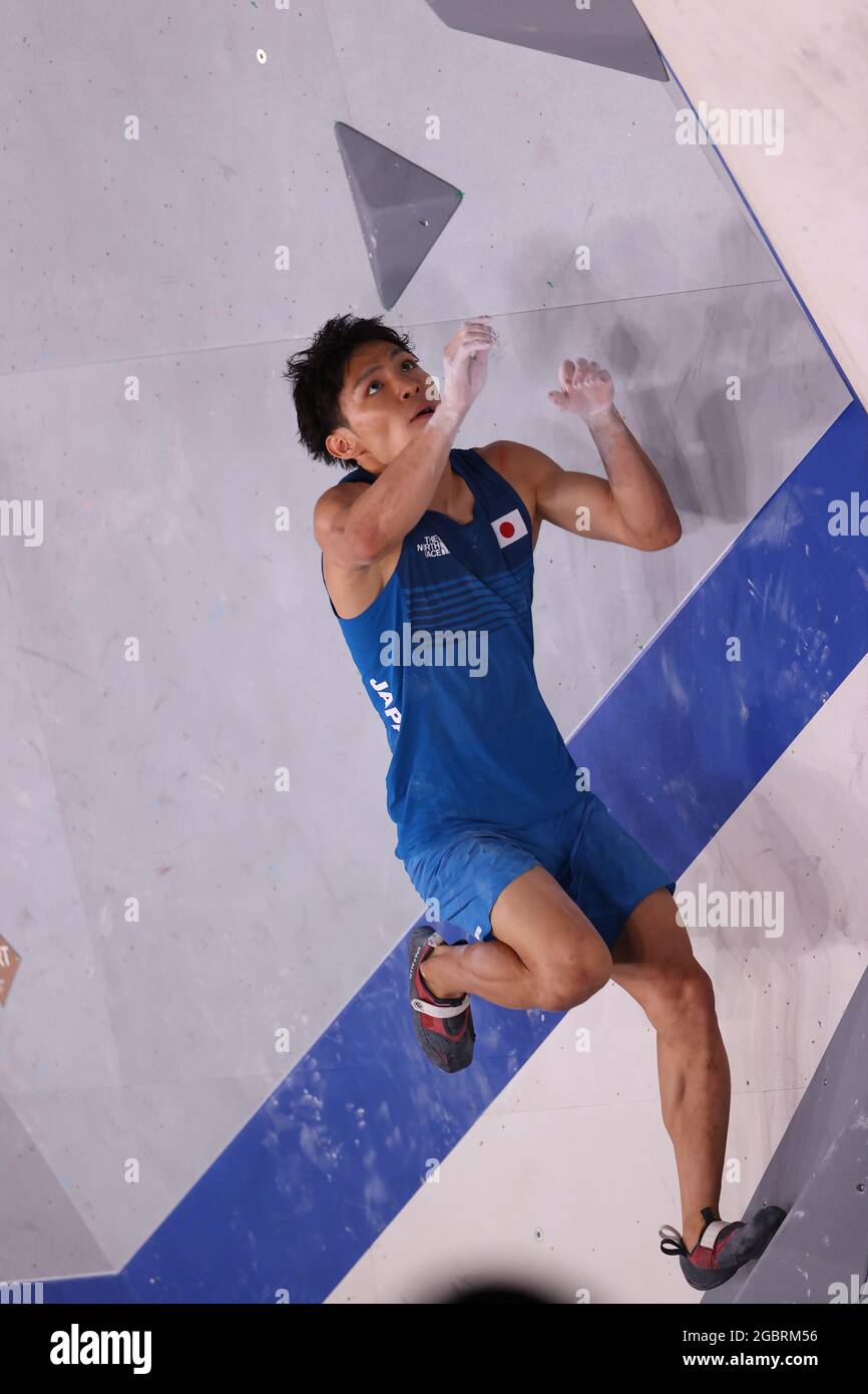 Tokyo, Japan. 5th Aug, 2021. NARASAKI Tomoa (JPN) Sport Climbing ...