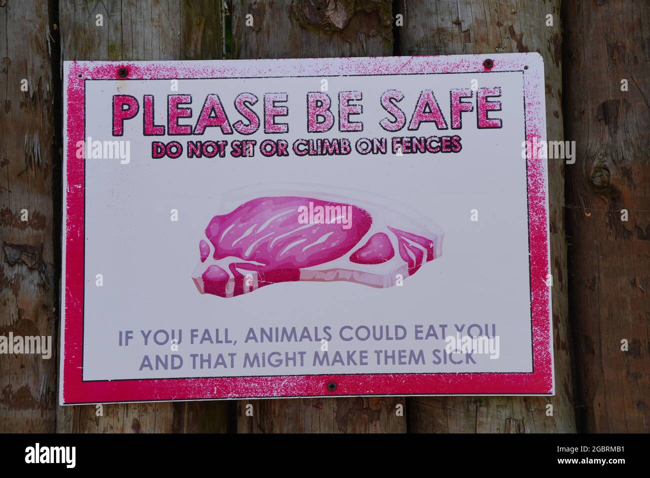 Funny zoo warning signs hi-res stock photography and images - Alamy