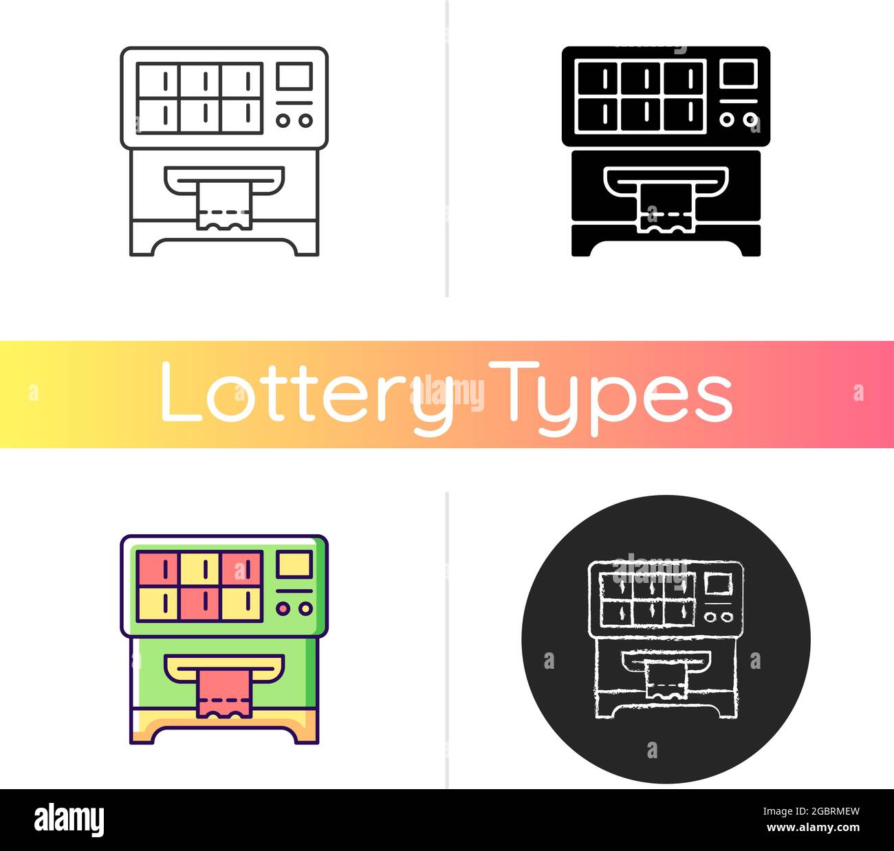 Lottery ticket vending machine icon Stock Vector Image & Art - Alamy