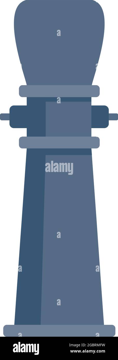 Drinking pillar icon. Flat illustration of drinking pillar vector icon ...