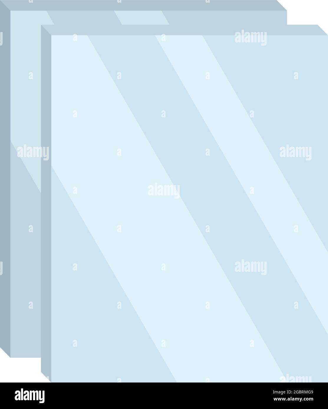 Windows glass icon. Flat illustration of windows glass vector icon ...