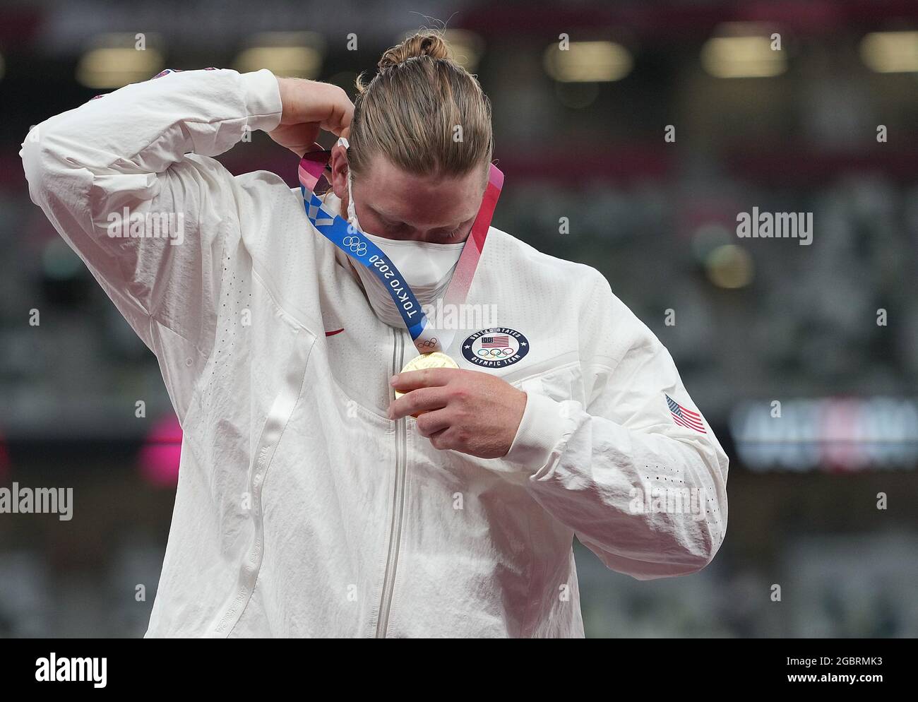 Tokyo, Japan. 5th Aug, 2021. Gold medalist Ryan Crouser of the United ...