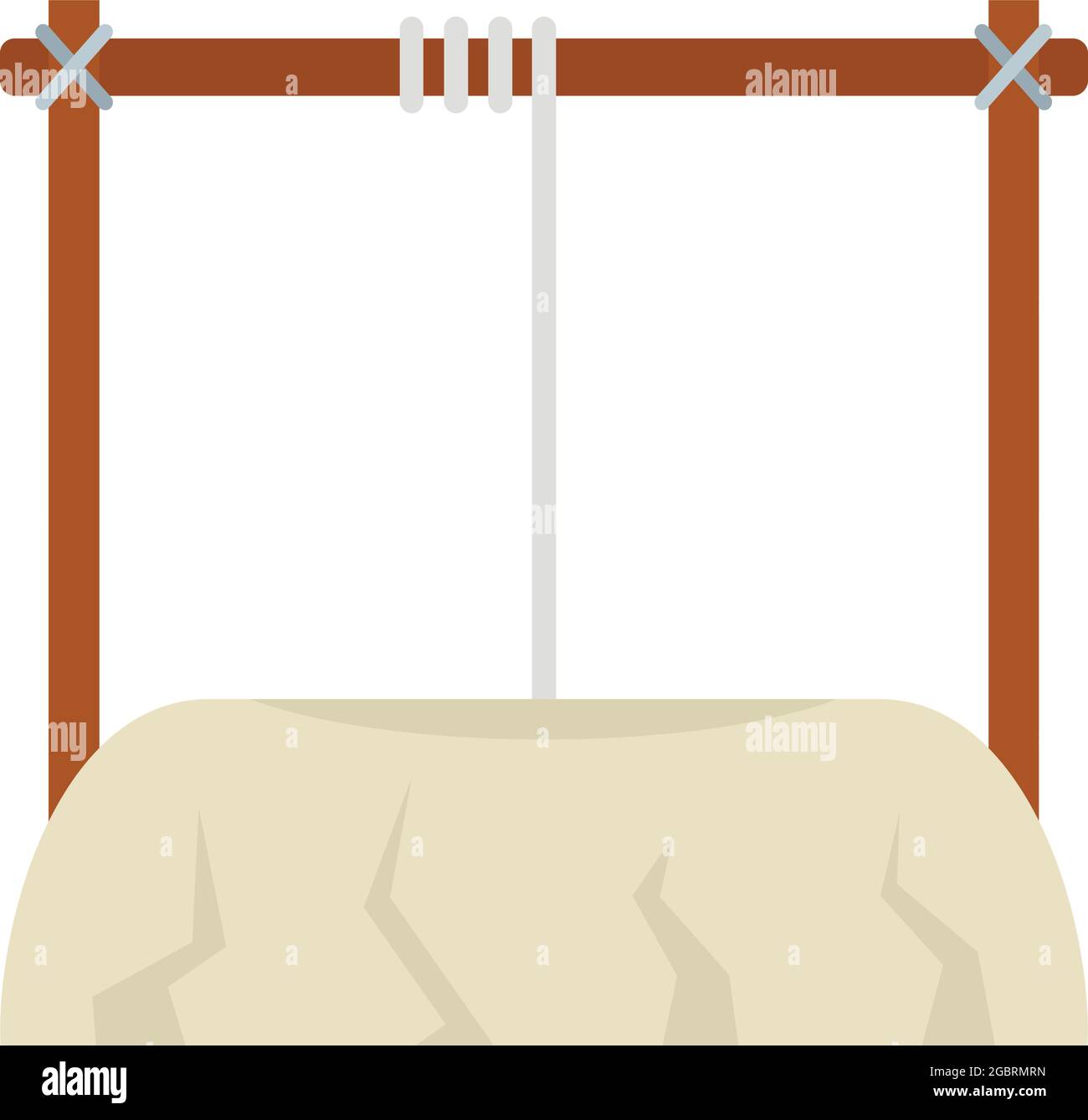 Desert water well icon. Flat illustration of desert water well vector ...