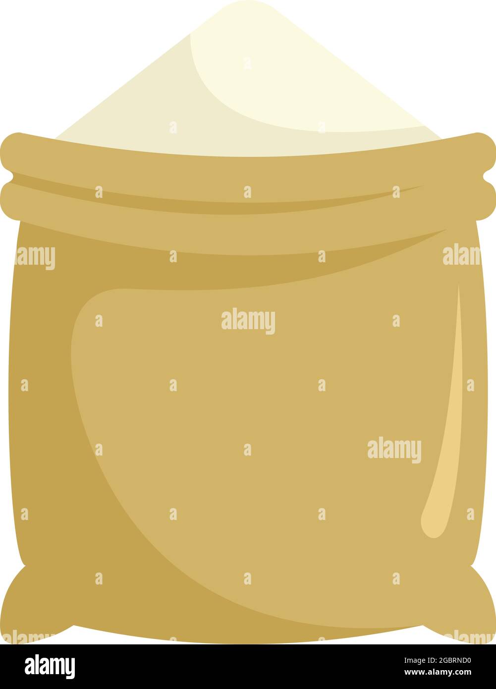 Construction powder sack icon. Flat illustration of construction powder ...