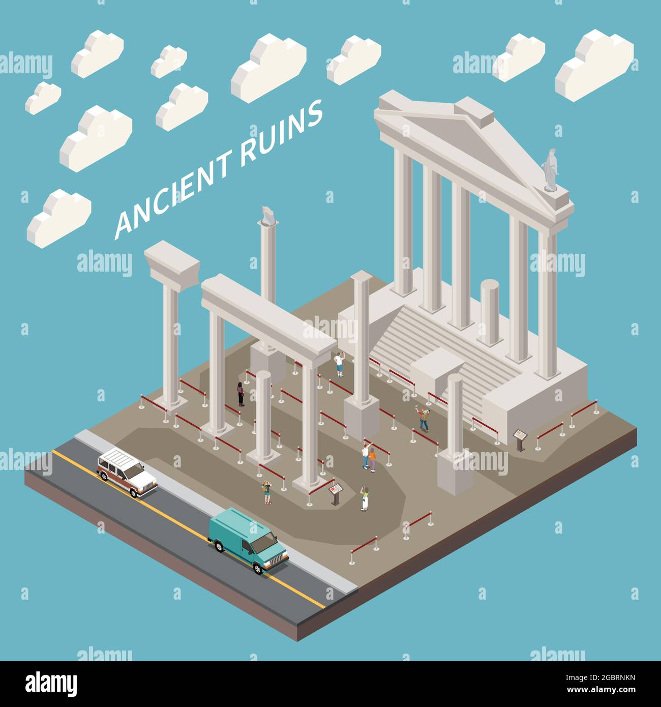 Ruins Vector Vectors High Resolution Stock Photography and Images - Alamy