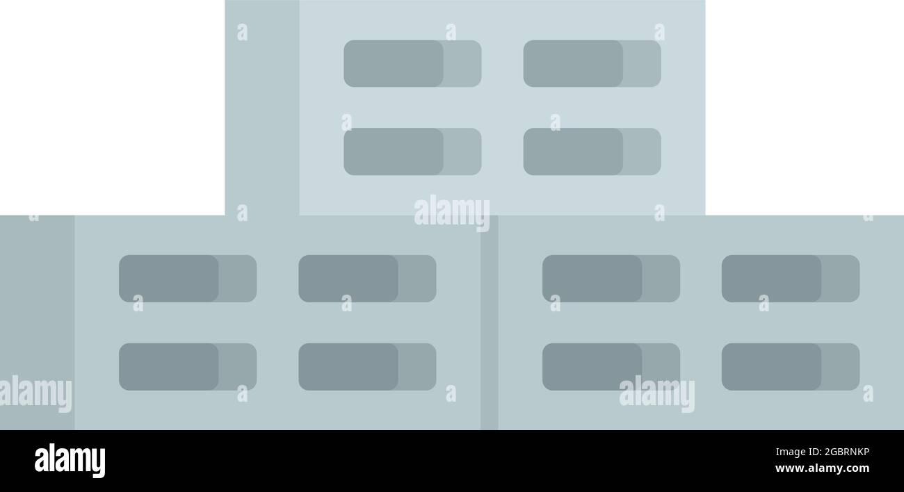 Cement block icon. Flat illustration of cement block vector icon ...