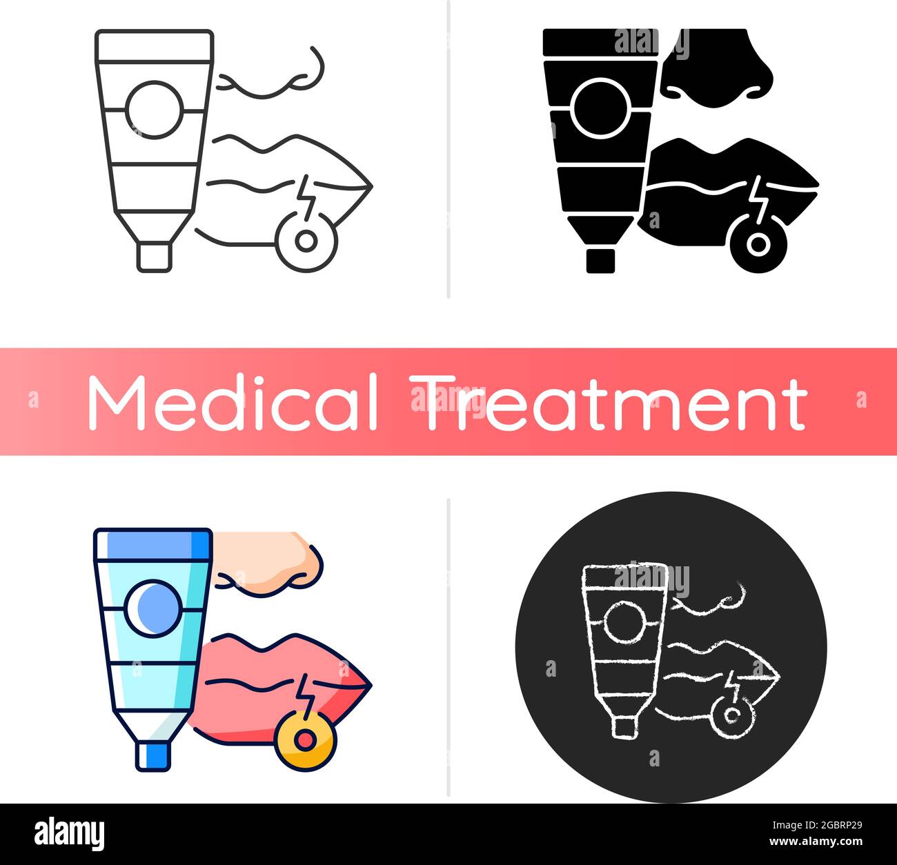 Cold sore black skin hi-res stock photography and images - Alamy