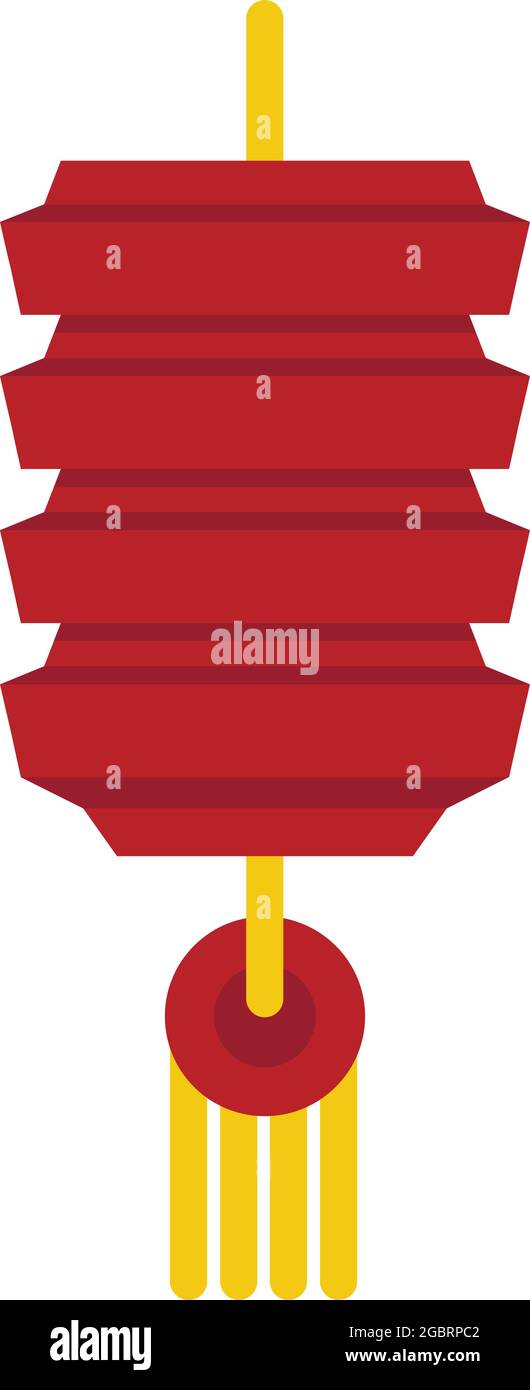 Chinese lantern element icon. Flat illustration of chinese lantern ...