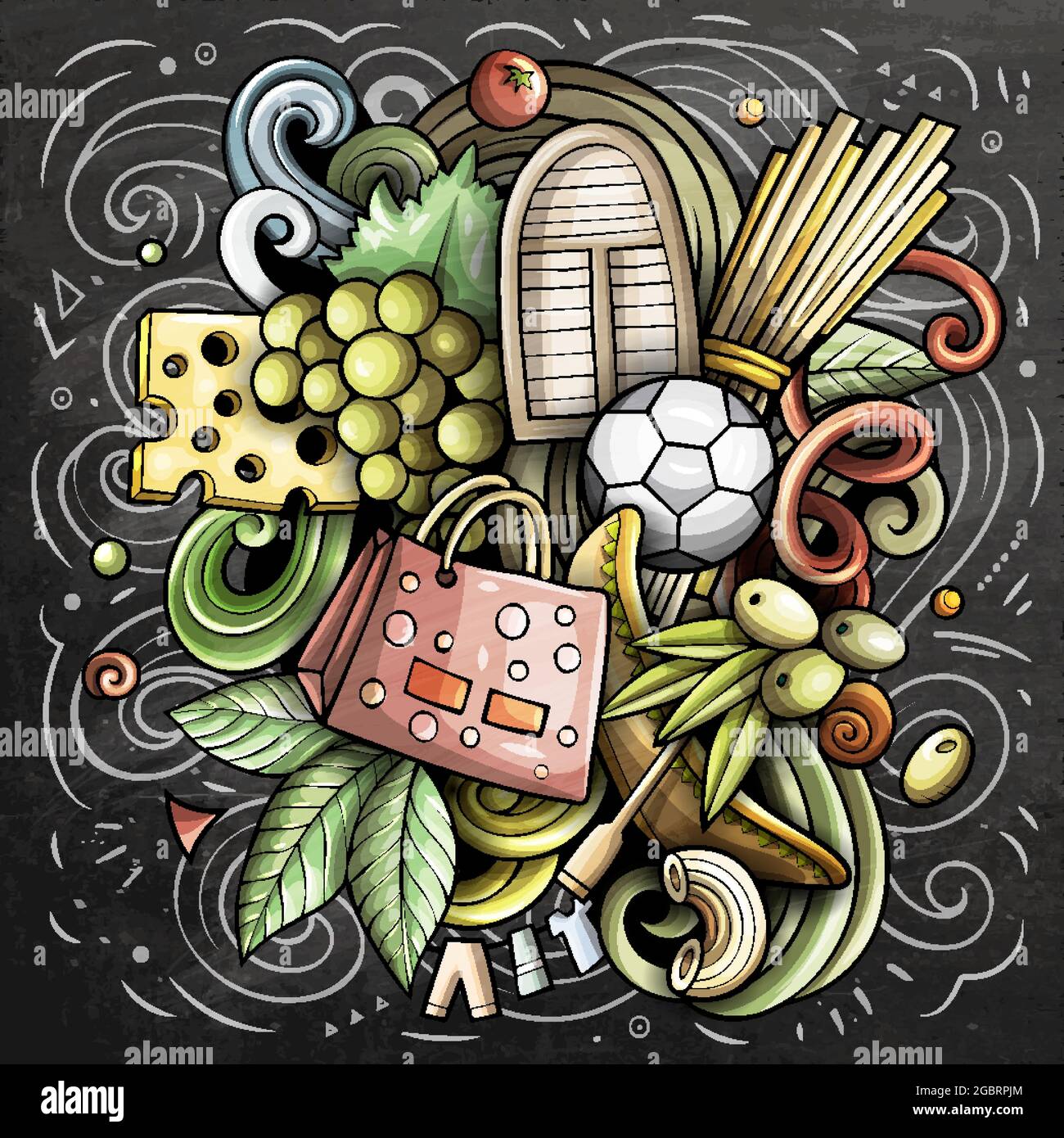 Rome doodles vector illustration hi-res stock photography and images ...