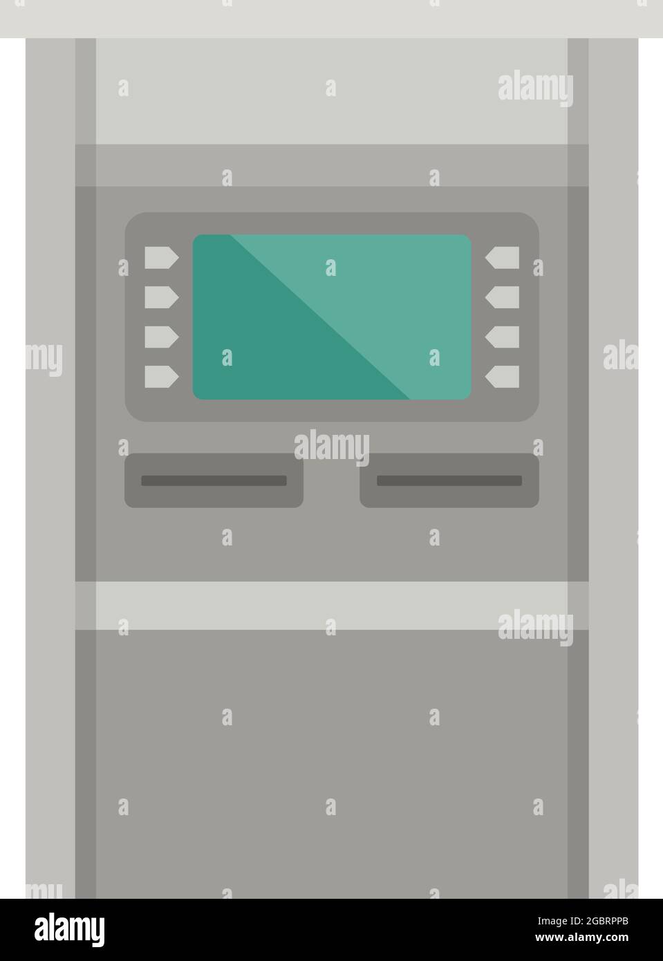 Atm terminal icon. Flat illustration of atm terminal vector icon ...