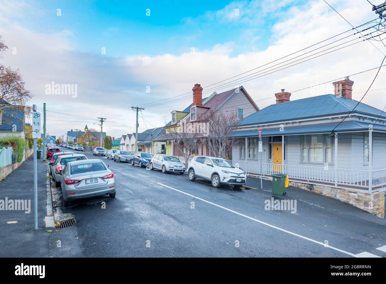 Row of houses in glebe hobart hi-res stock photography and images - Alamy