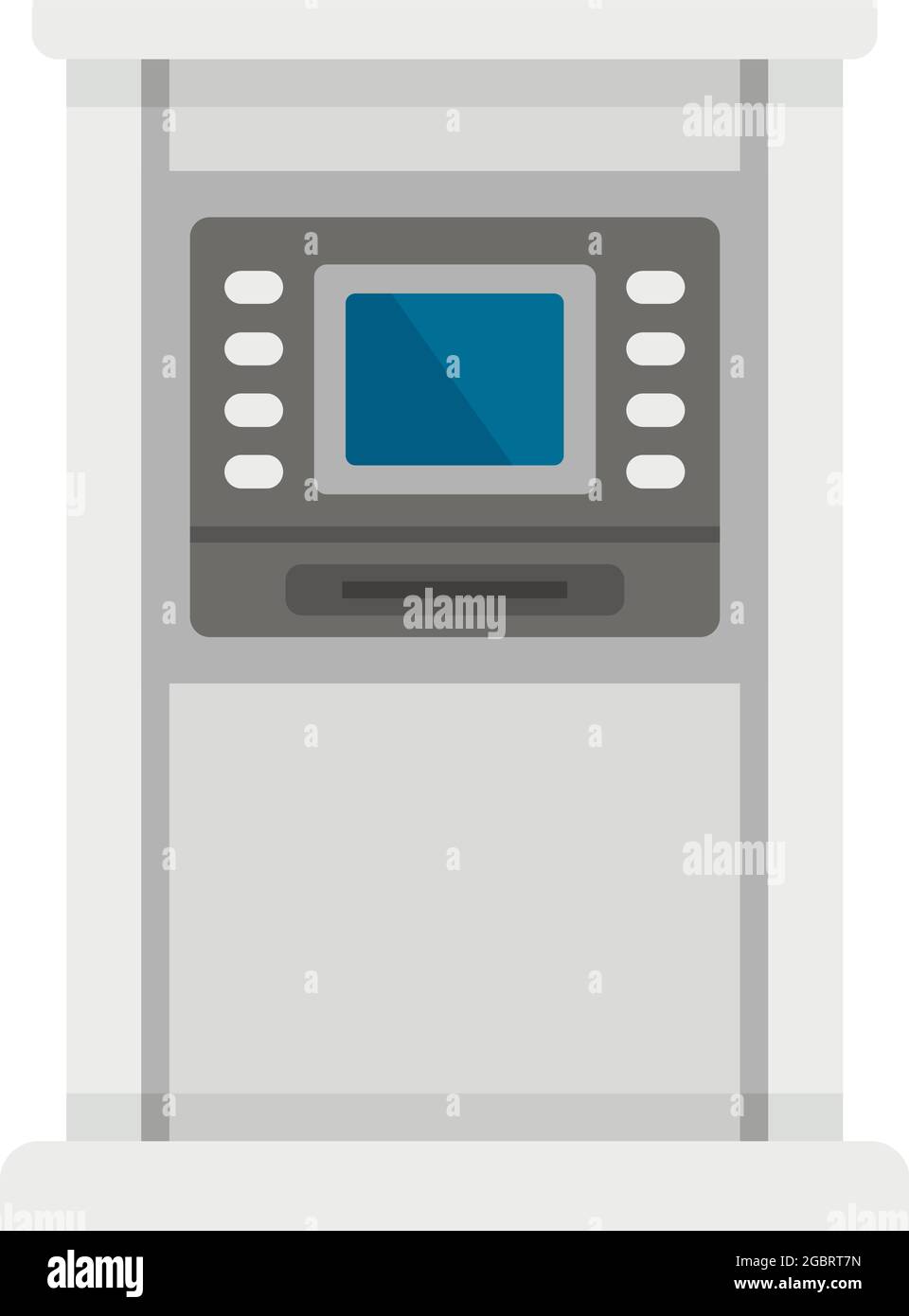 Atm monitor screen icon. Flat illustration of atm monitor screen vector ...