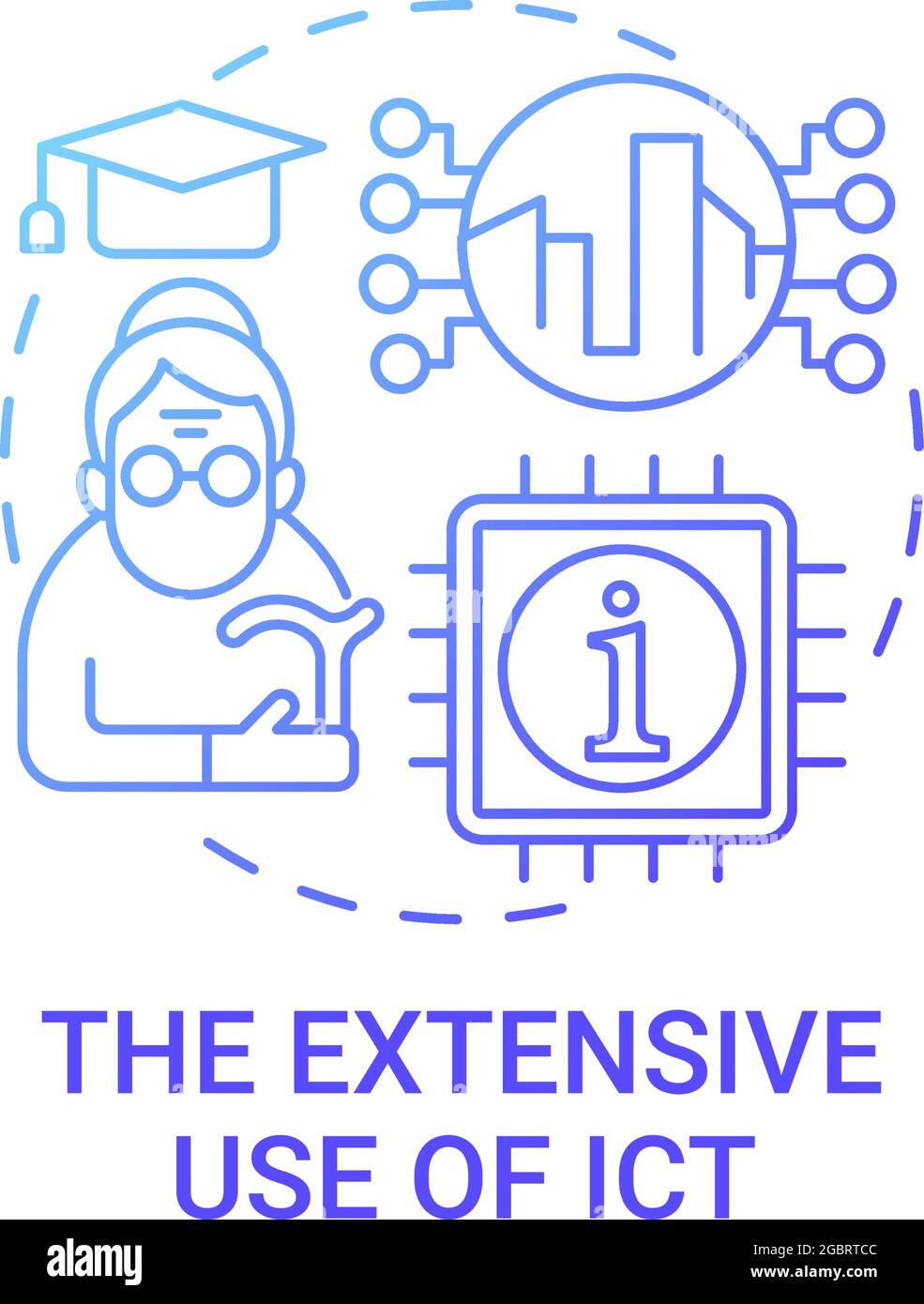 Ict information and communication technology Stock Vector Images - Alamy