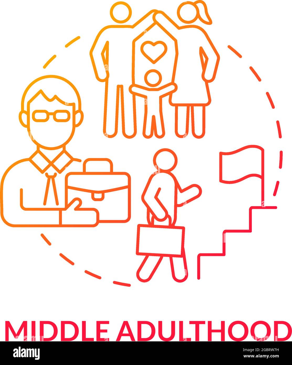 Generation middle Stock Vector Images - Alamy