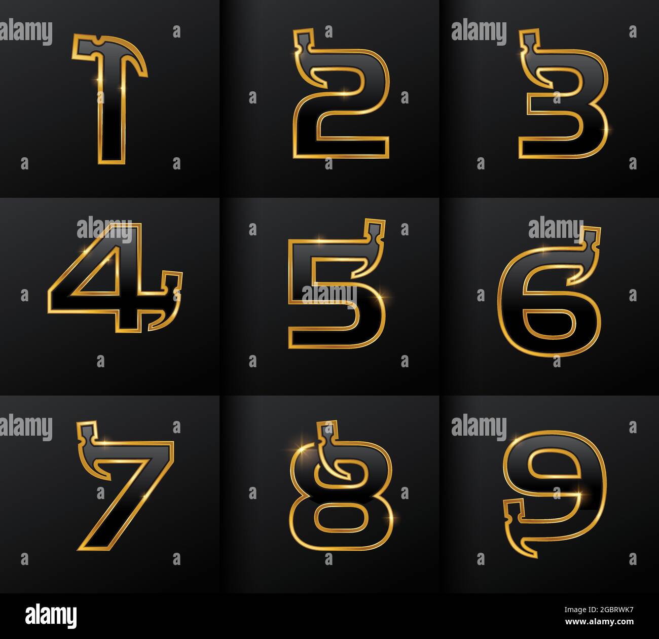 Luxury logo design collection. Golden emblems with initials and floral ...